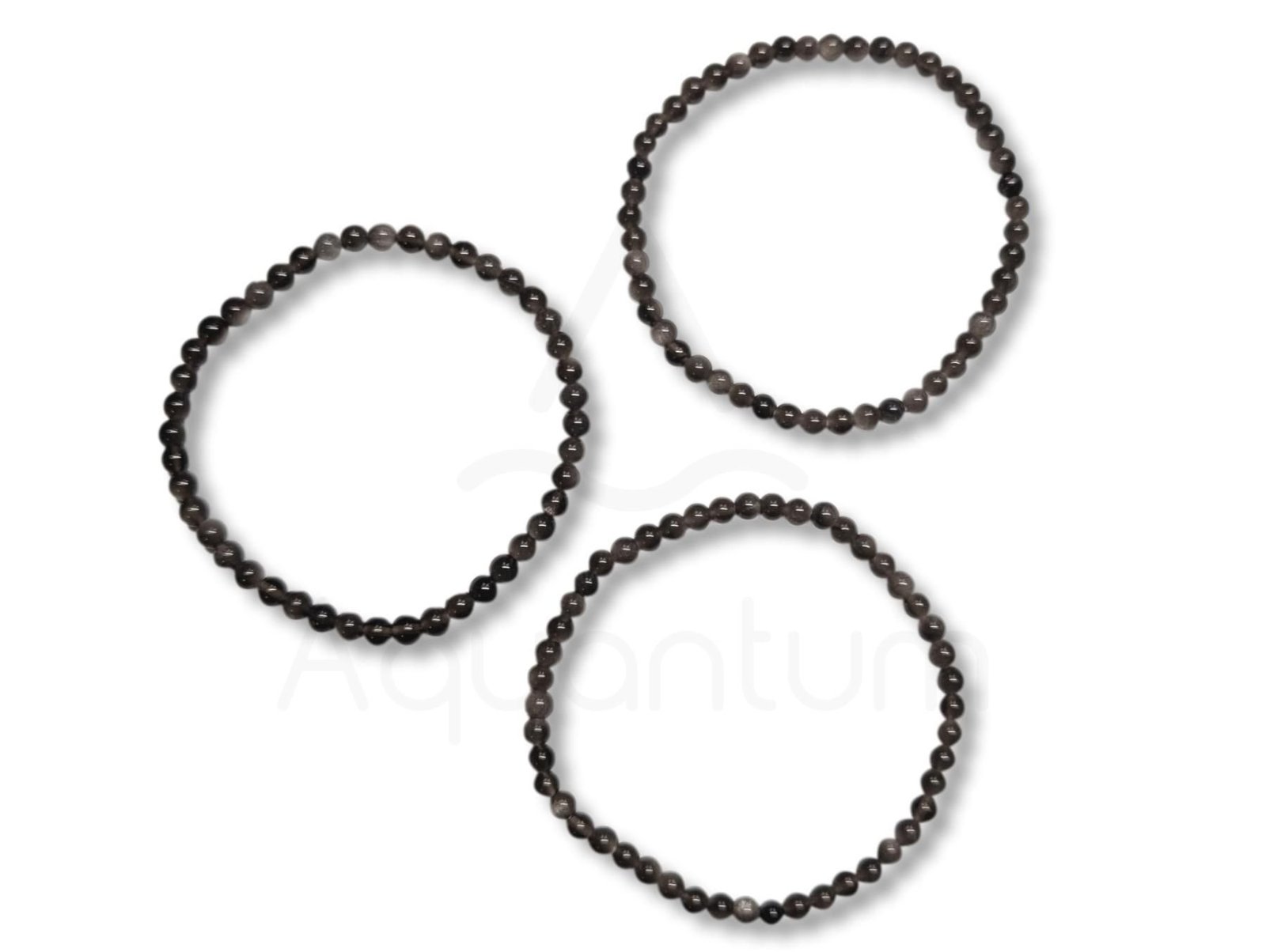 Οψιδιανός Ασημί Βραχιόλι – Aquantum Shop